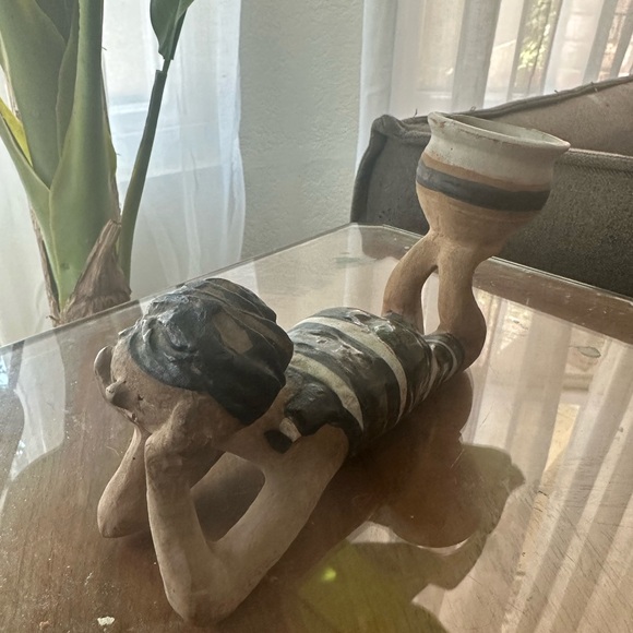 Metlox | Accents | Sunbather Poppet By Matlox Candle Holder Or Planter ...